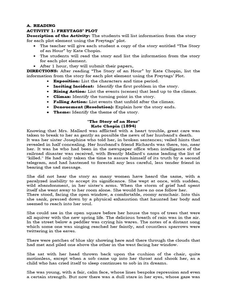 Literature Activities for Students | PDF | Foreign Language Studies ...