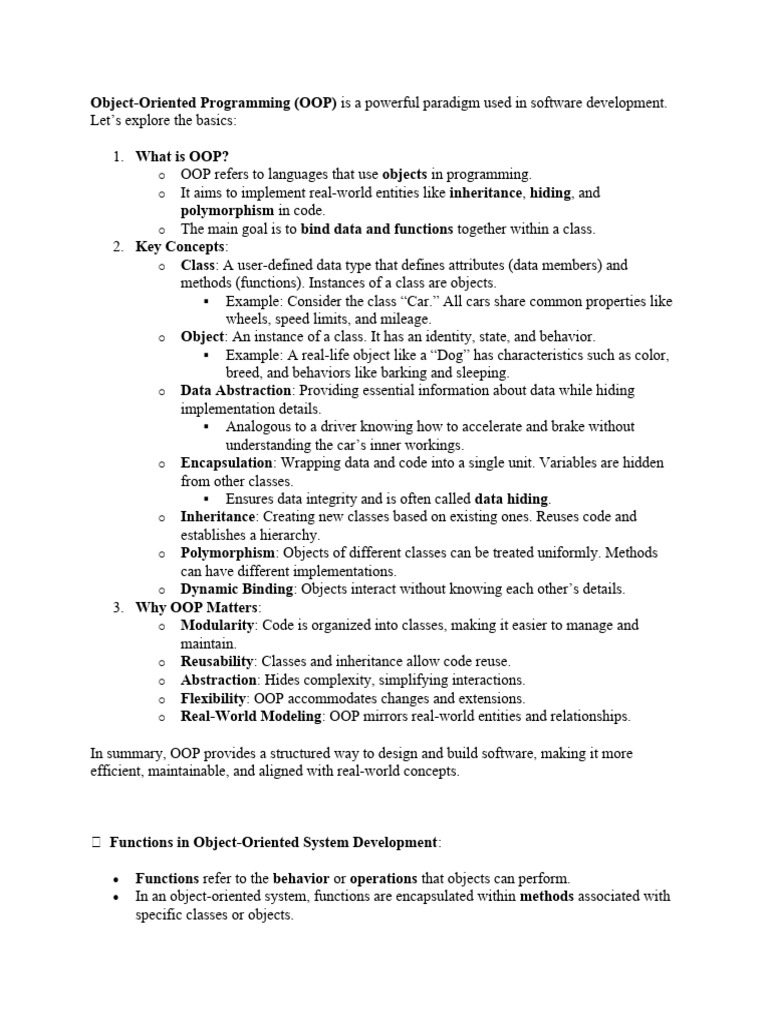 Object Orinted Software Engineering Chapter 2 | PDF | Object Oriented Programming | Method ...