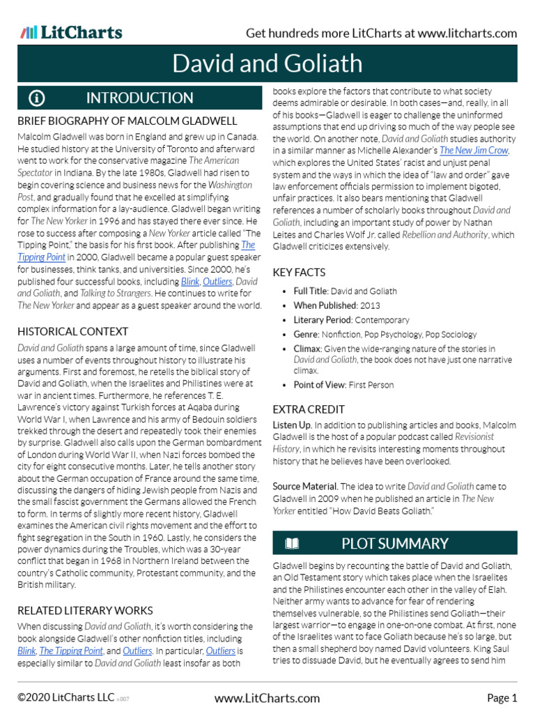 David and Goliath | PDF | Goliath | Martin Luther King Jr.