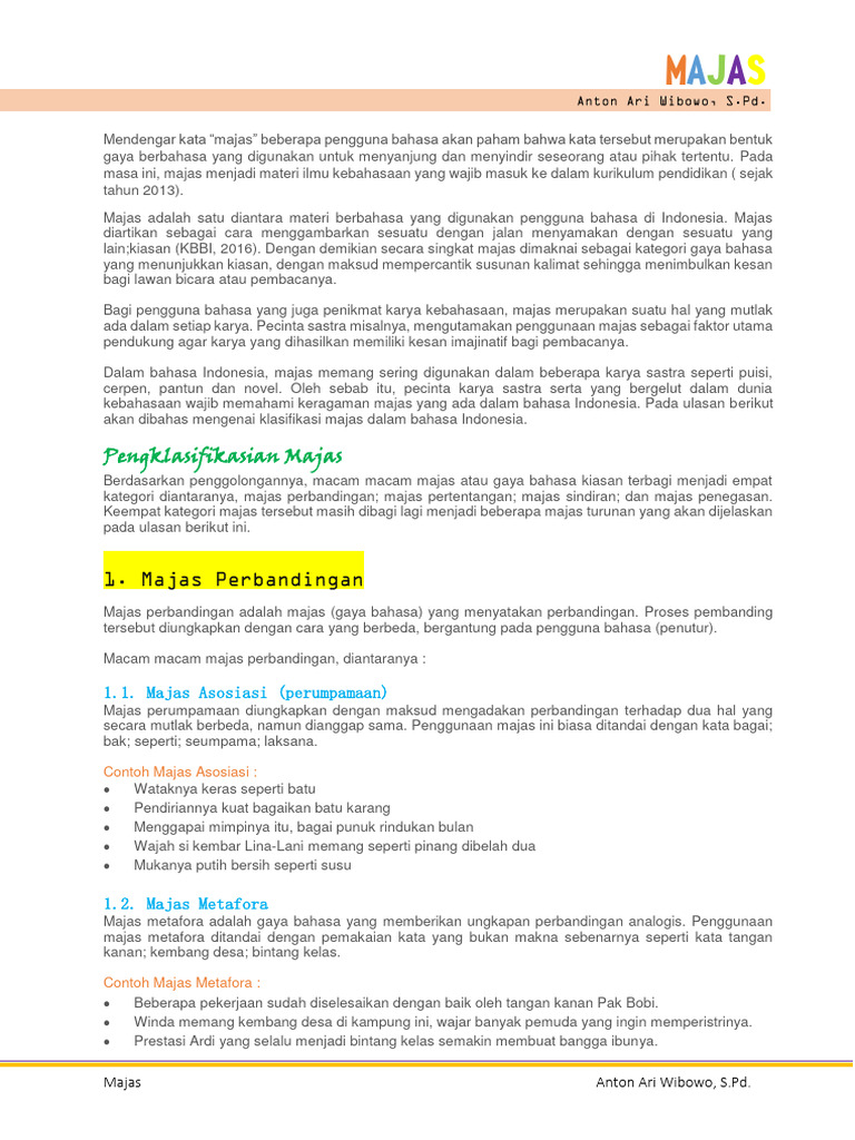 Majas (Anton Ari Wibowo) | PDF