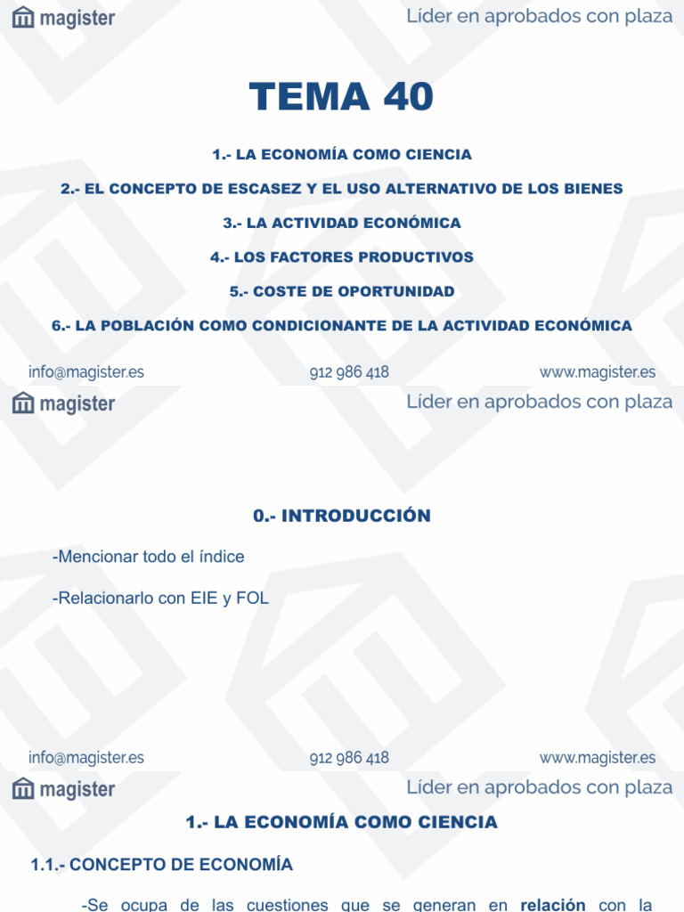 Tema 40 PDF | Descargar gratis PDF | Salario | Capital (economía)