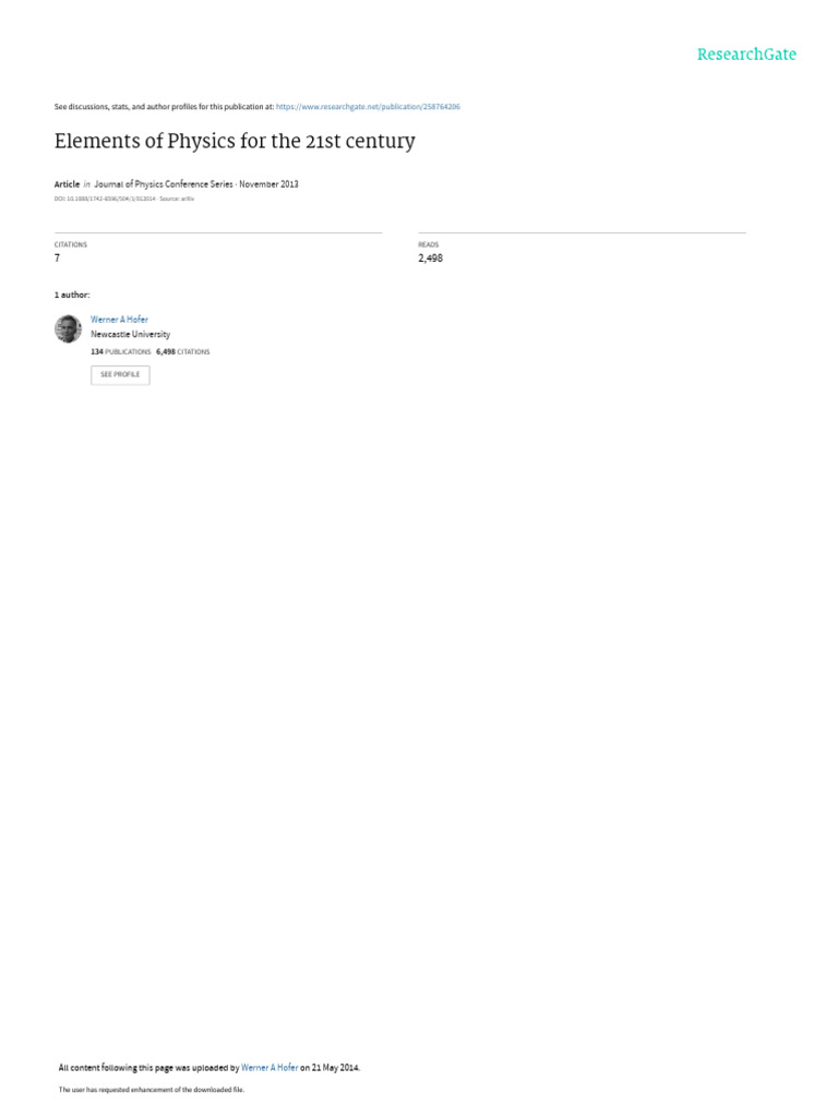 Elements_of_Physics_for_the_21st_century | PDF | Electron | Wave Function