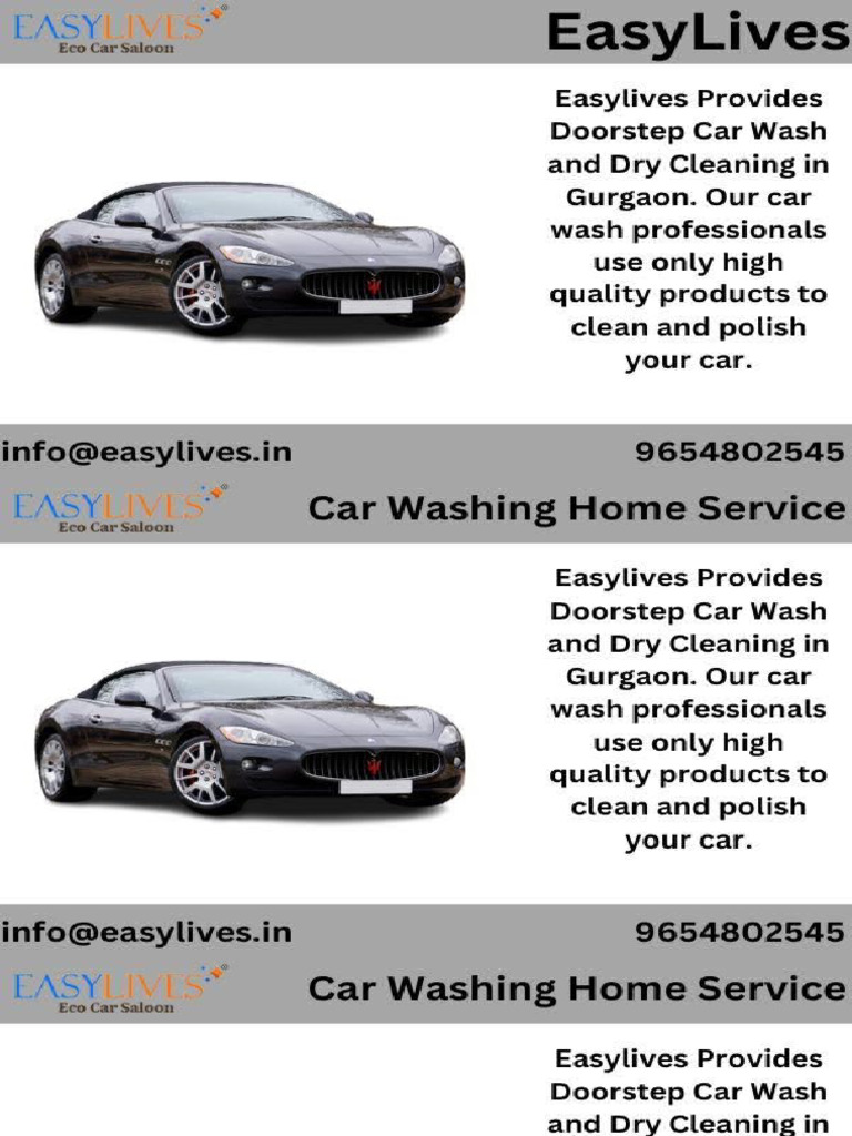 Car Washing Home Service | PDF