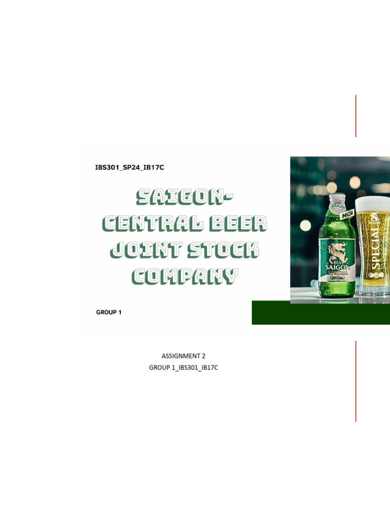 IBS301 IB17C Group1 Assignment 2 | PDF | Employment | Supply Chain