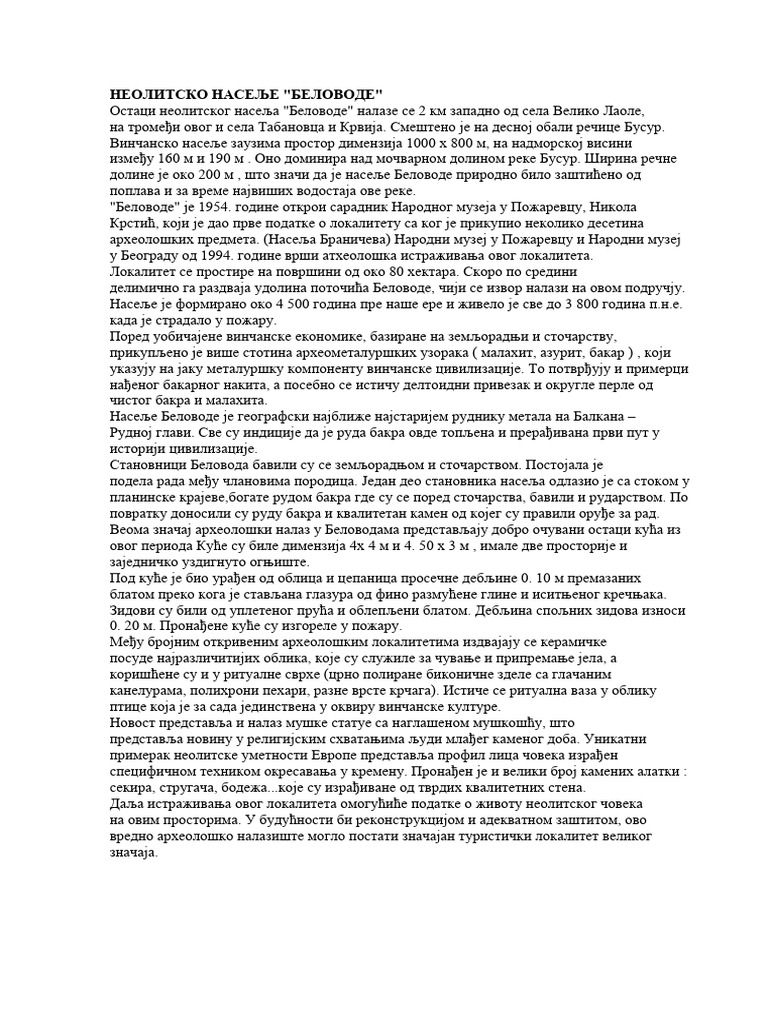 Belovode | PDF