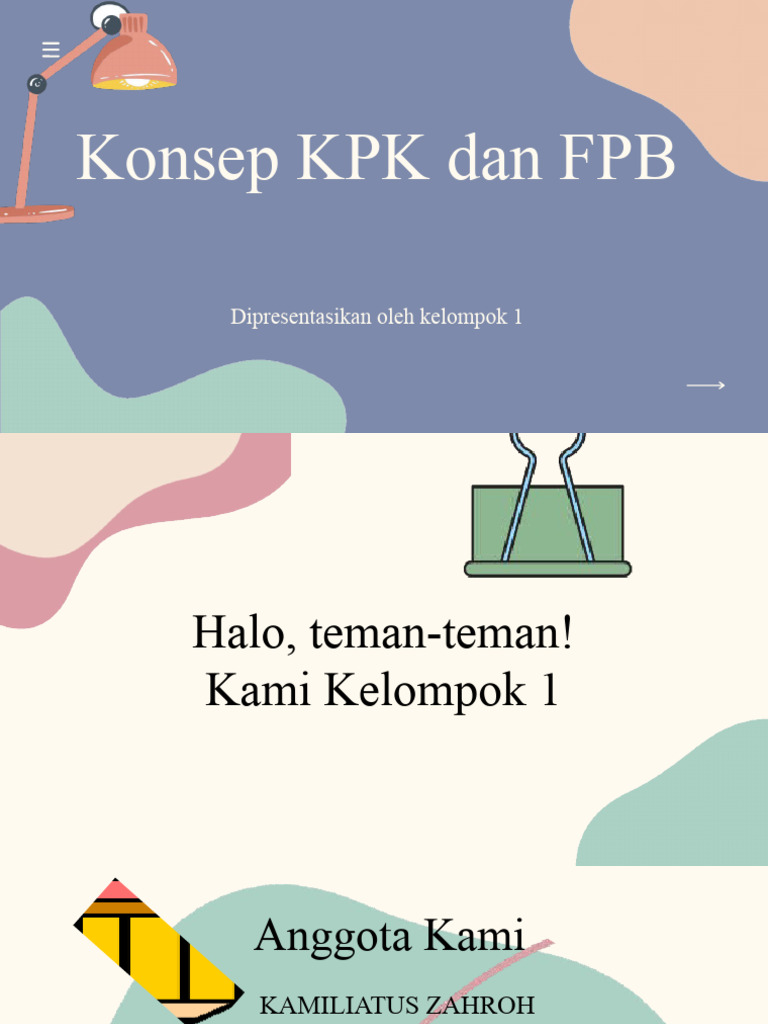 KPK dan FPB: Definisi dan Metode | PDF