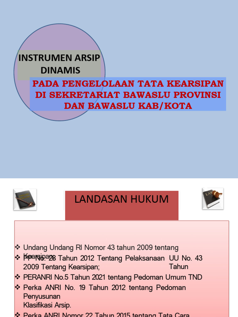 Instrumen Pengelolaan Arsip Dinamis | PDF