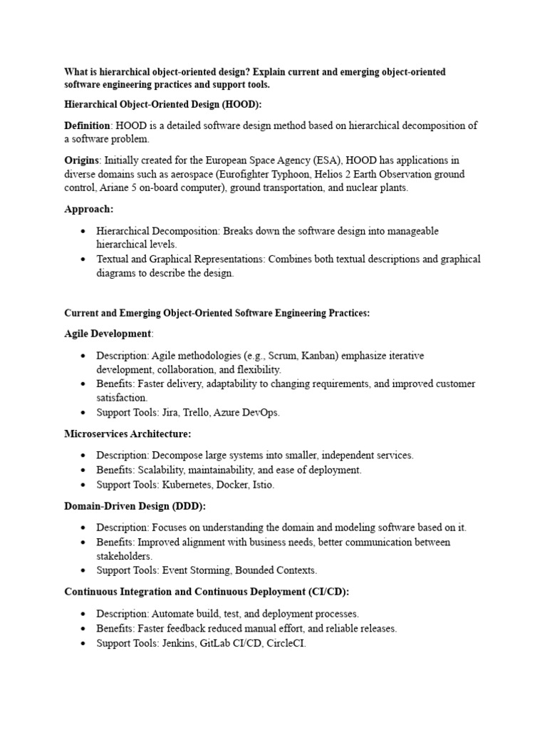 What Is Hierarchical Object Oriented Design | PDF | Computers