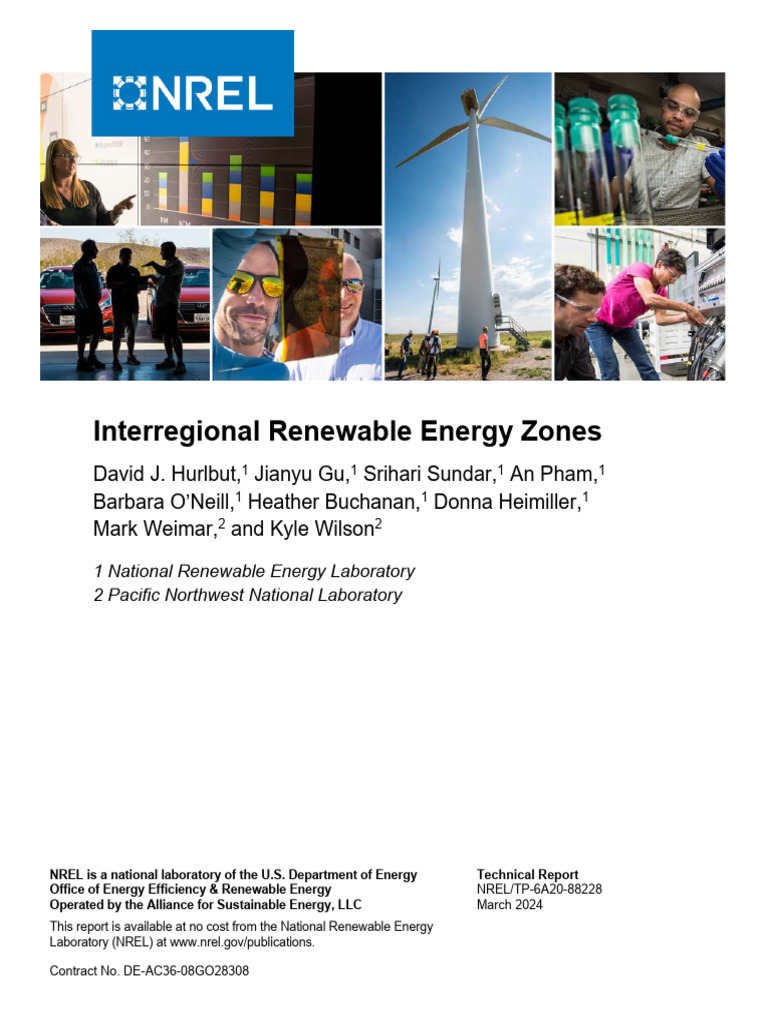 Interregional Renewable Energy Zones Report | PDF | Electric Power ...