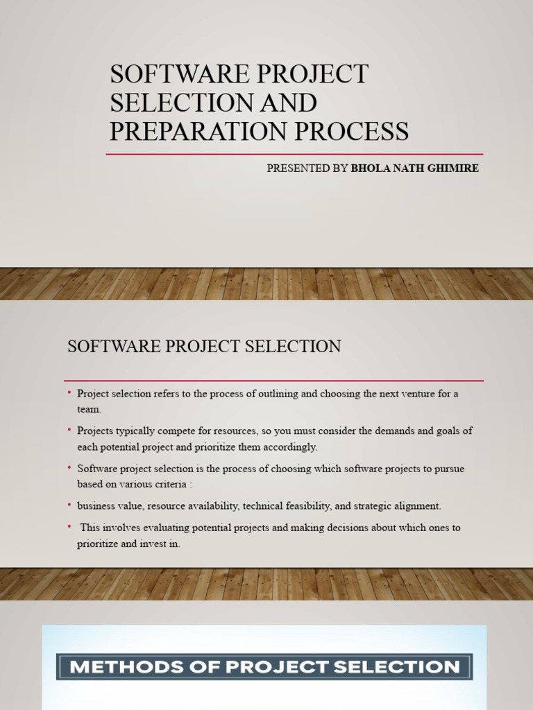 Project Selection - Software Engineering | PDF | Feasibility Study | Goal