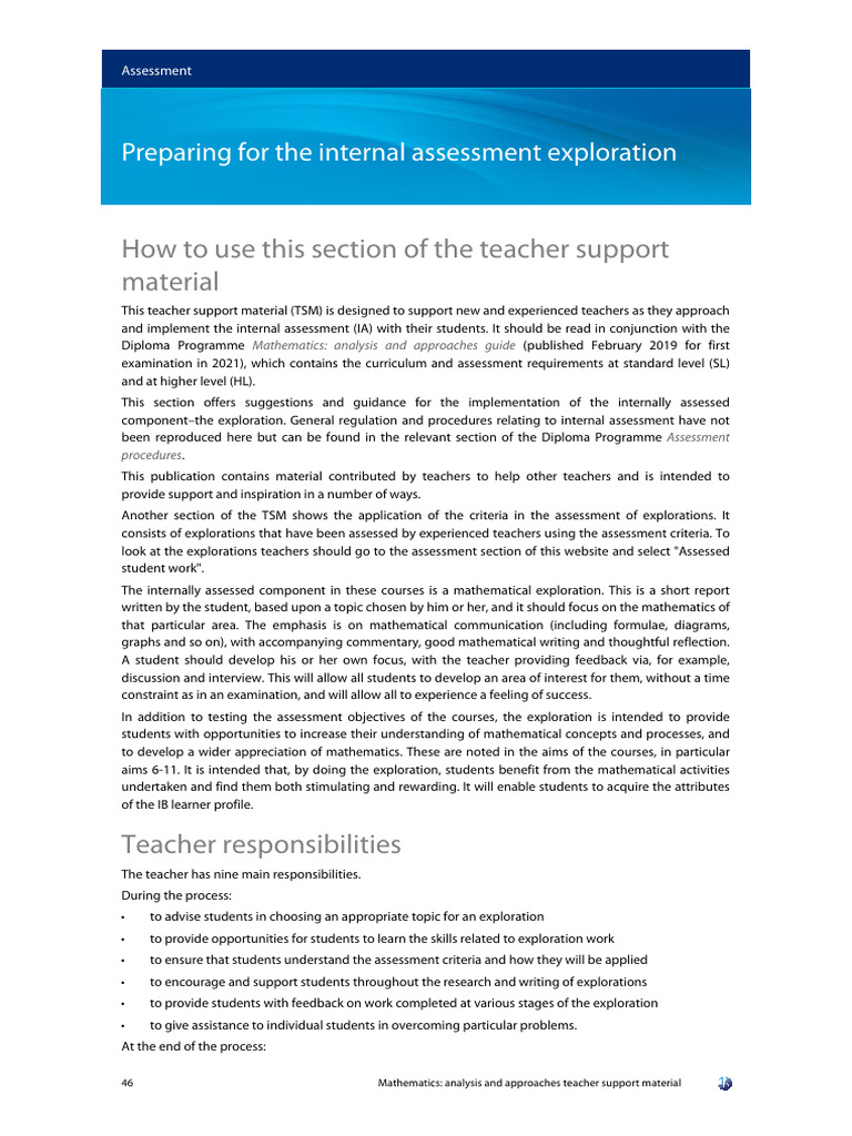 Math IA Assessment Criteria-1 | PDF | Mathematics | Educational Assessment