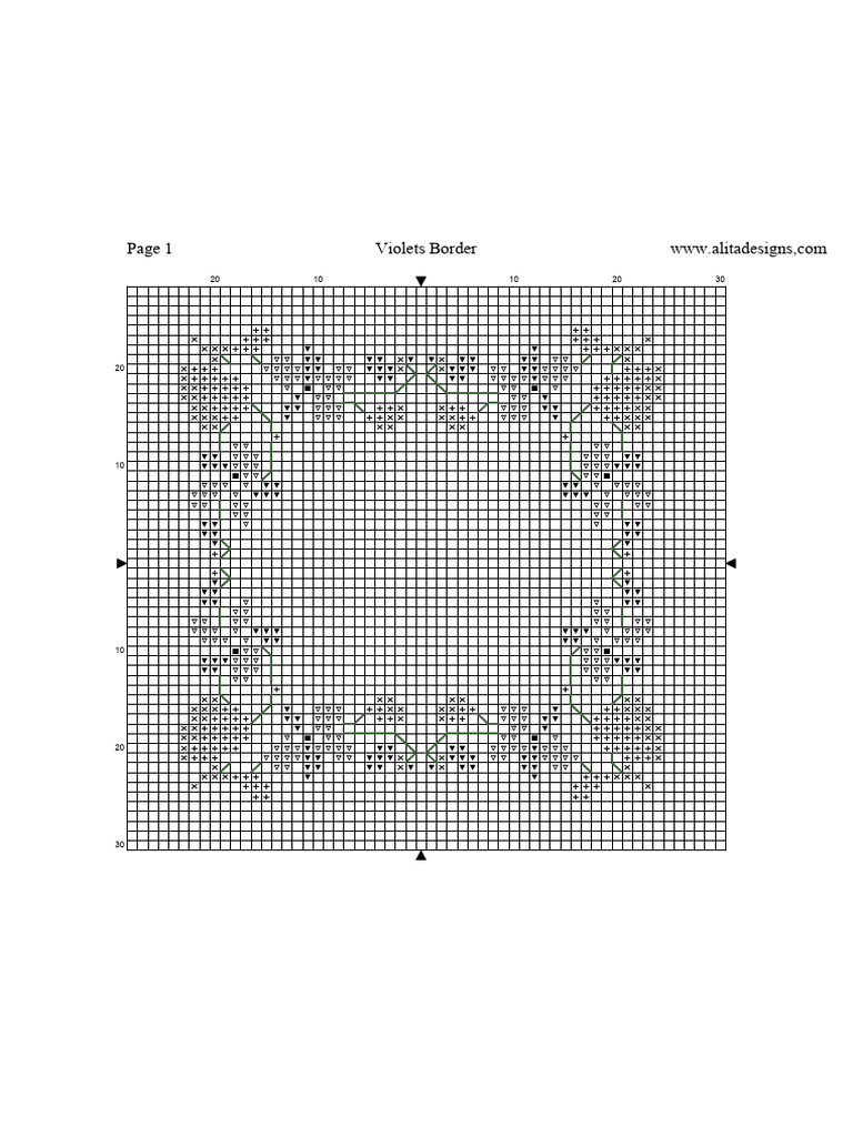Violet Border | PDF | Stitches (Textile Arts) | Embroidery Stitches