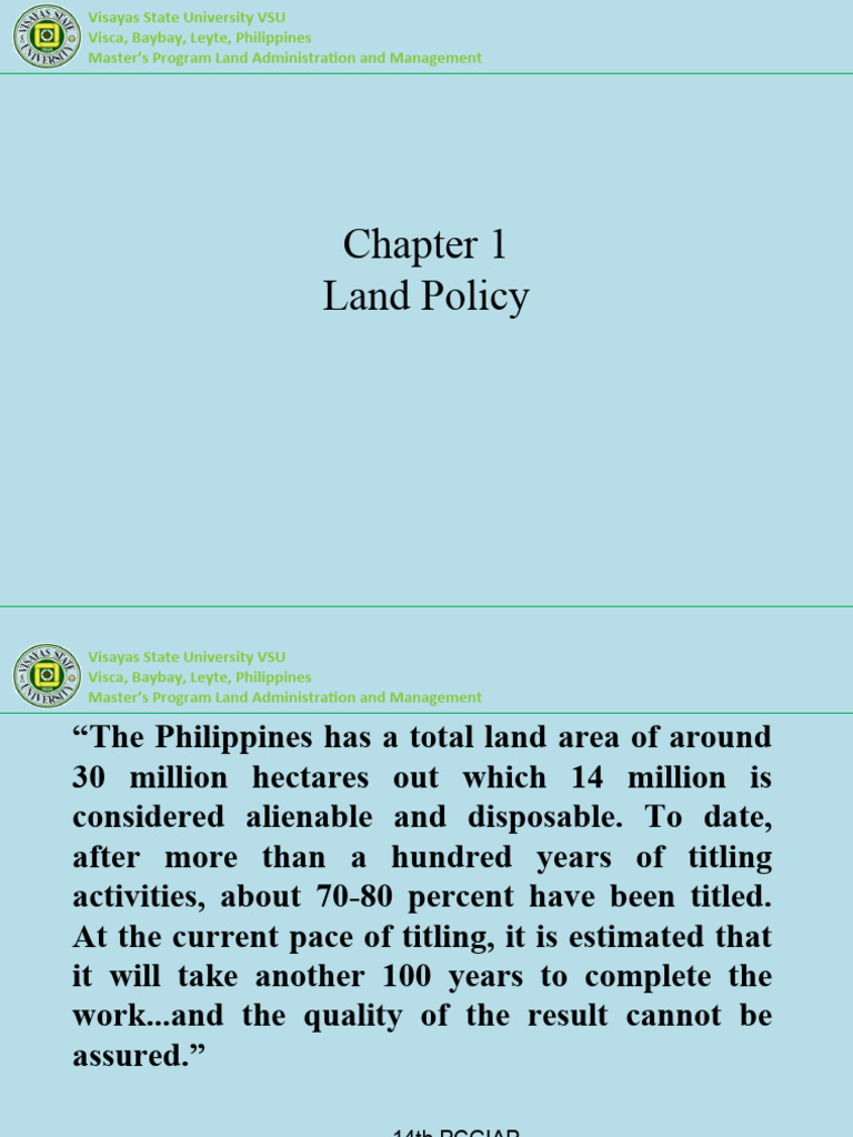Land Policy and Governance in the Philippines | PDF | Governance ...