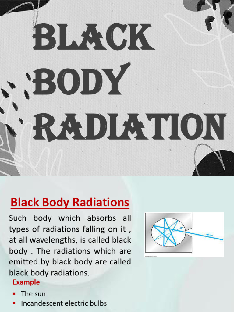 Black Body Radiation | PDF | Electromagnetic Radiation | Scientific ...