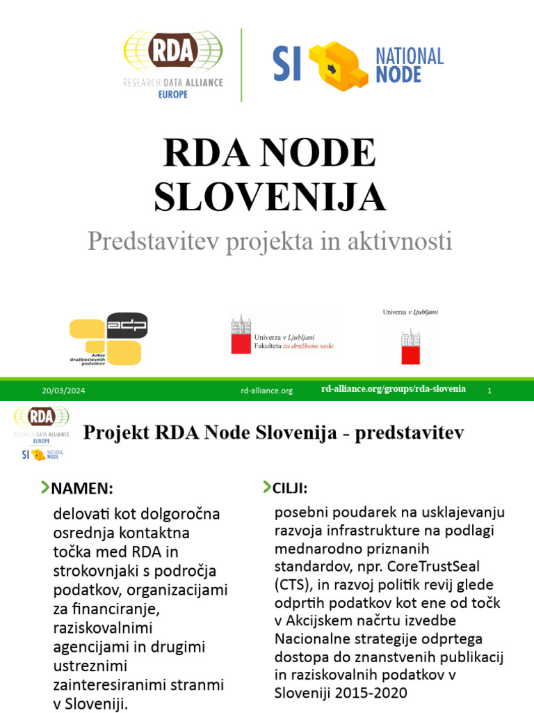 RDA Node Slovenija SI | PDF