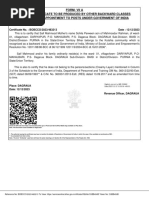 Schedule Caste. Certificate | PDF