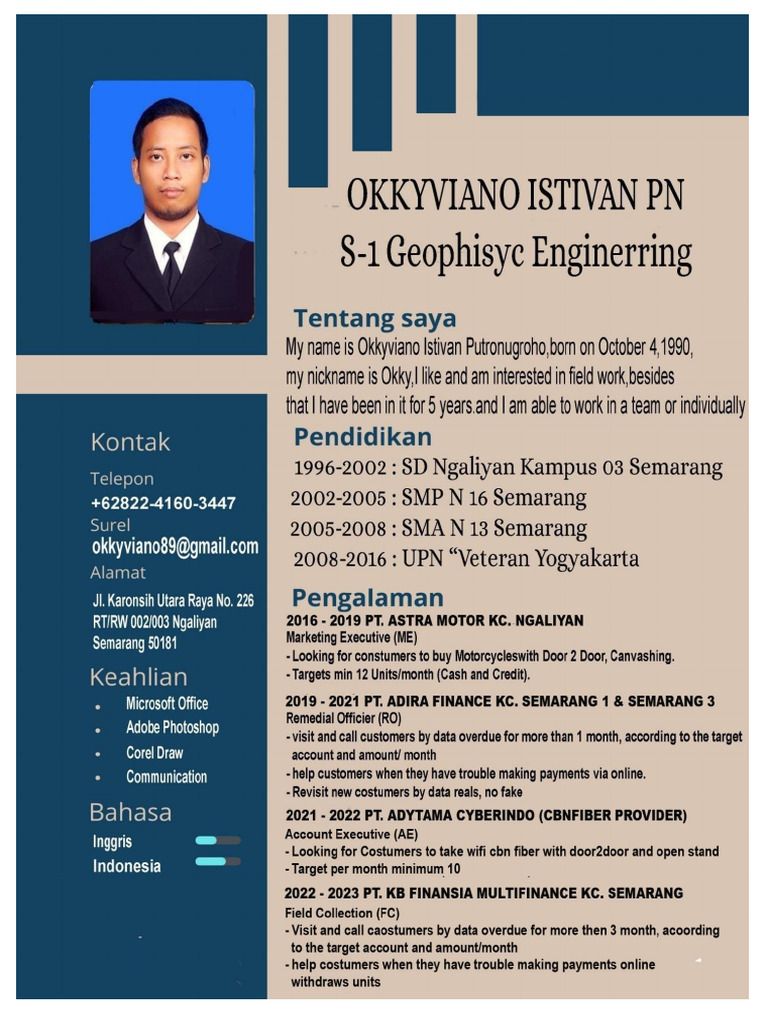 CV Okkyviano Istivan | PDF