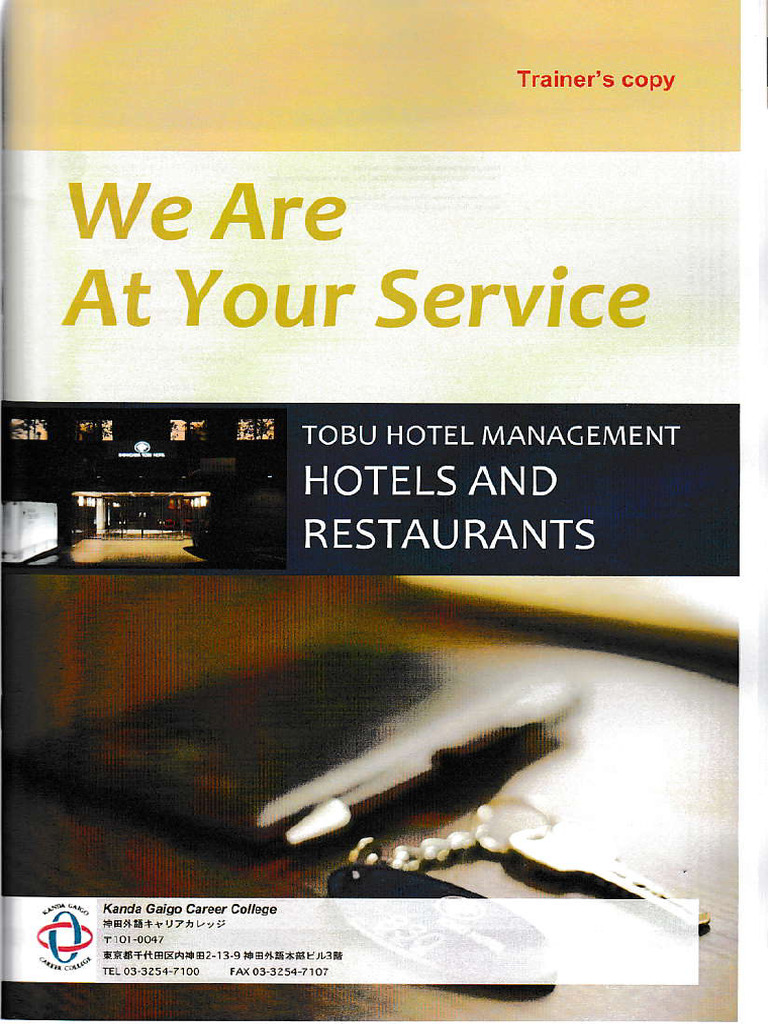 Hospitality Training Essentials | PDF