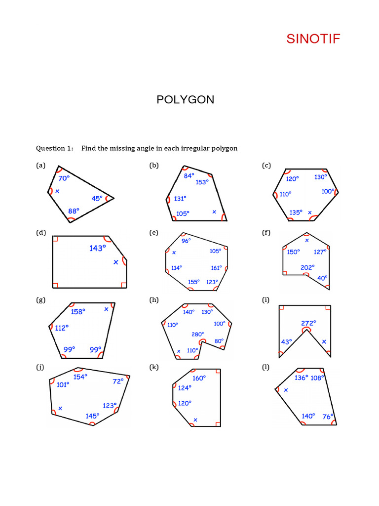 angles-in-polygons | PDF | Polygon | Euclidean Plane Geometry