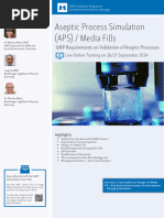 Aseptic Media-Fill Testing Guidelines | PDF | Pharmacist | Syringe