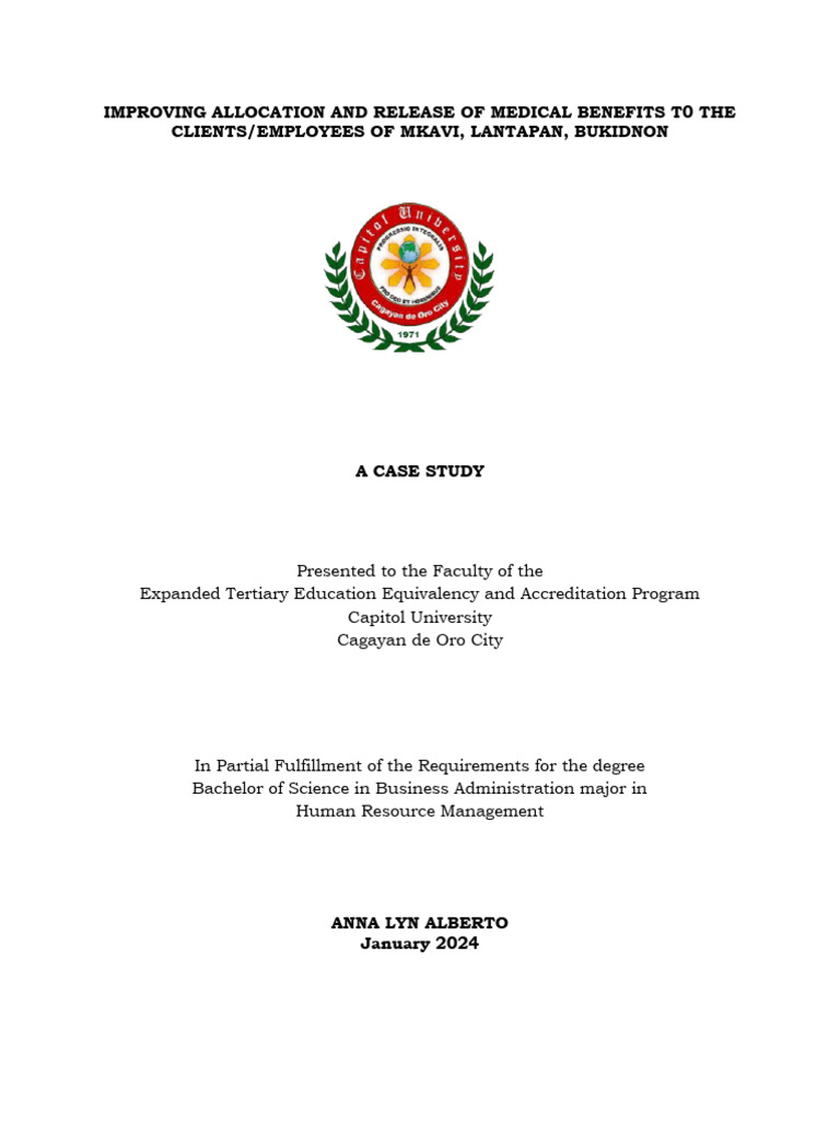 Ready For Defense Anna Lyn Alberto Case Study | PDF | Employment ...