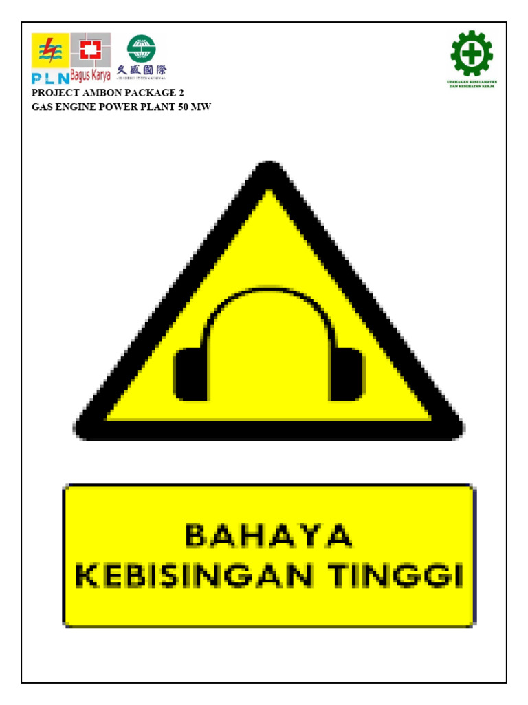 Sign Hazard Kebisingan | PDF