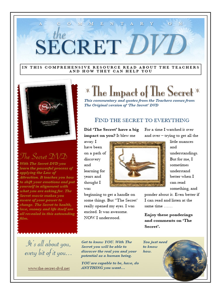 Secret: The Impact of The Secret | PDF | Thought | Feeling