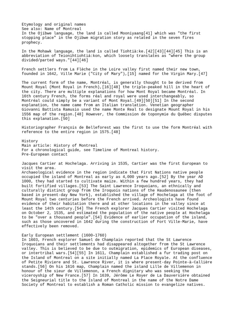 Montreal | PDF | Montreal