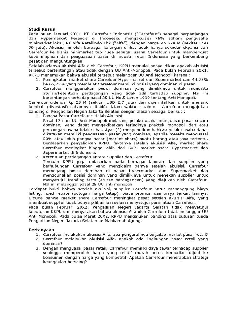 Study Case Carrefour | PDF