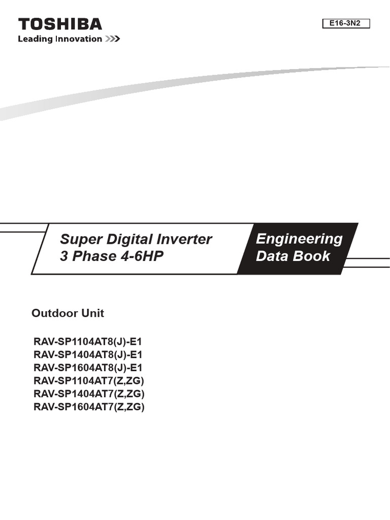 Super Digital Inverter 3 Phase 4-6HP: Engineering Data Book | PDF | Air ...