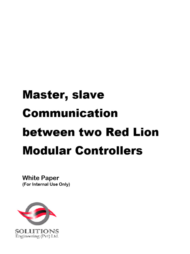 White Paper of Master,Slave commuincation | PDF | Computer Program ...