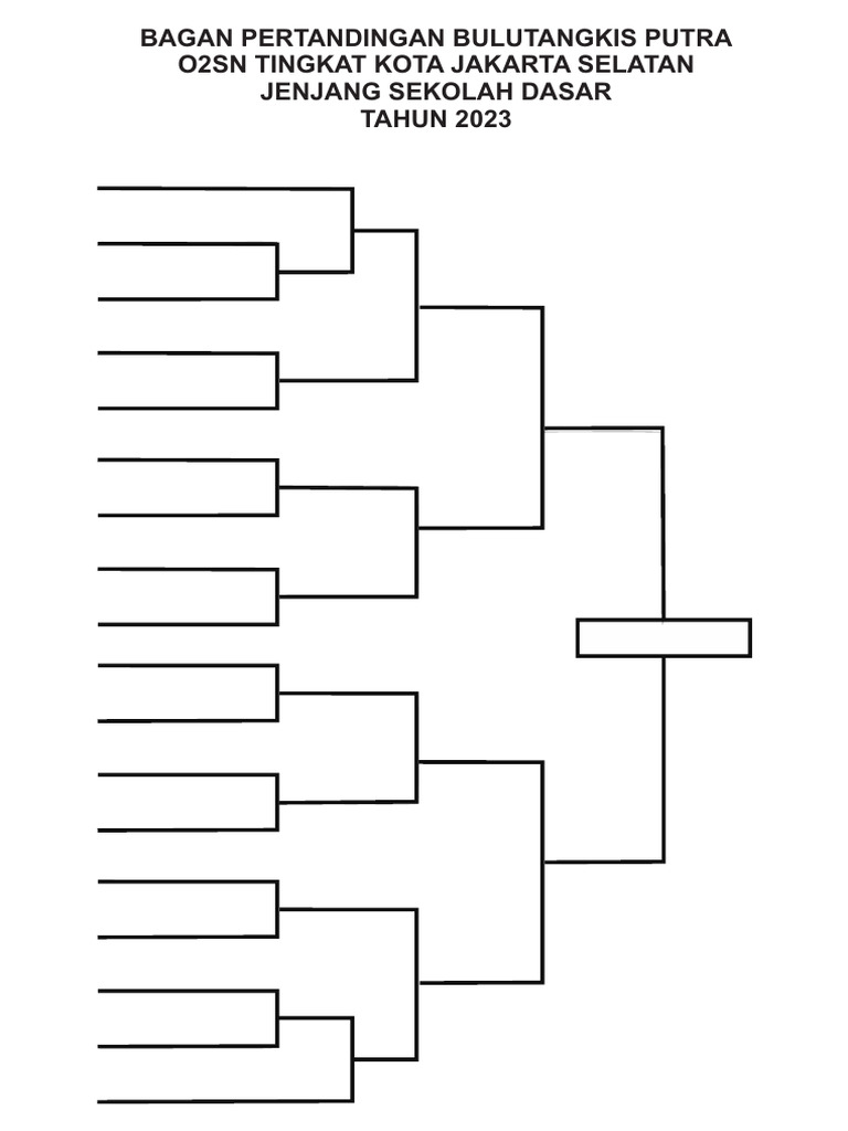 Bagan Pertandingan Bulutangkis Putra | PDF