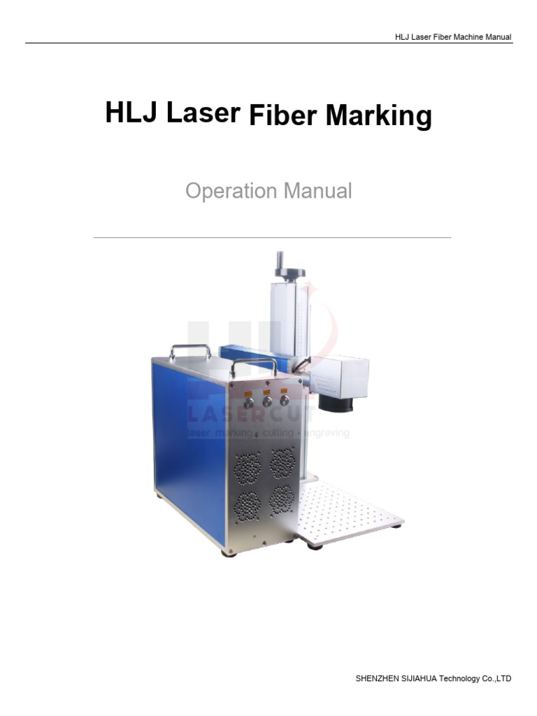 HLJ Laser Fiber Marking Manual | PDF | Optical Fiber | Laser