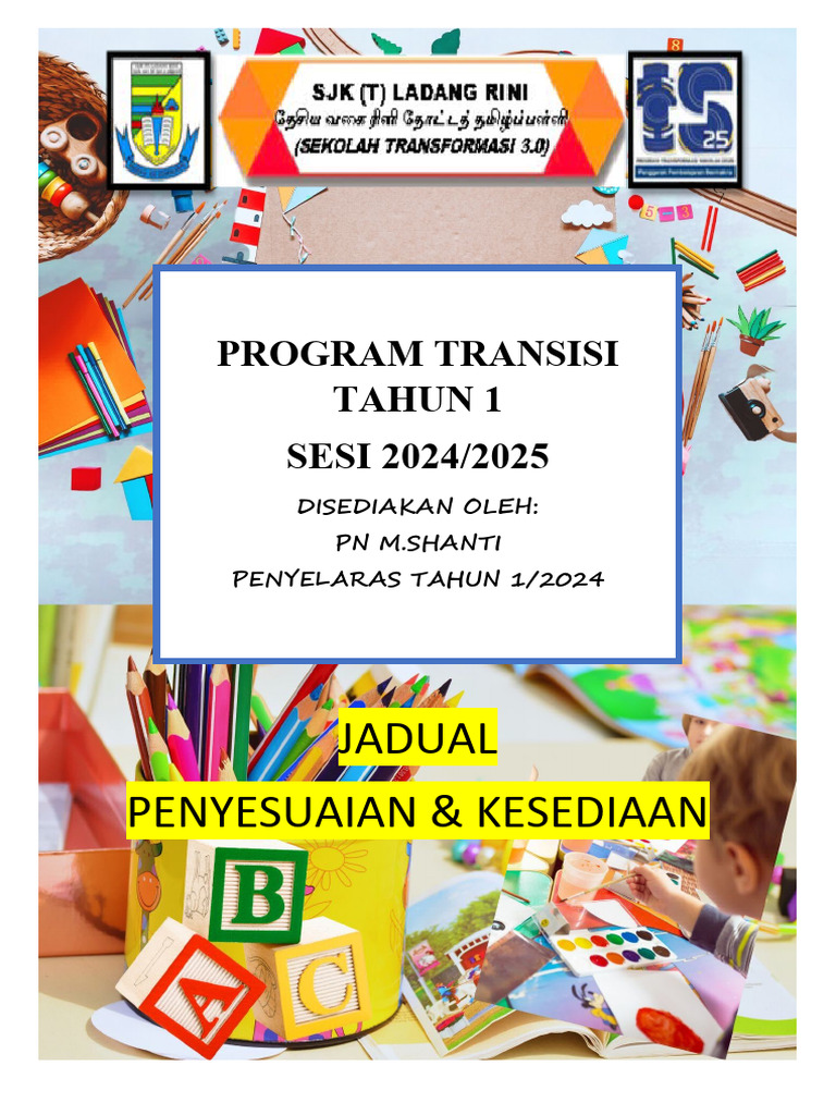 Jadual Program Transisi Thn1 2024-Edit Baru | PDF | Seni & Disiplin Bahasa