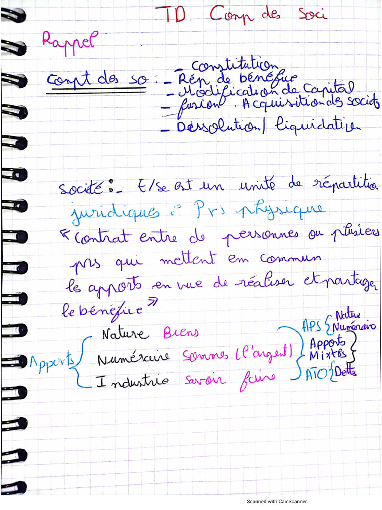 TD Compta Section e | PDF