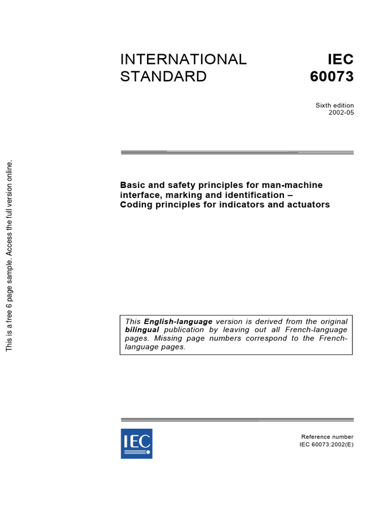 Iec60073 (Ed6.0) en D | PDF | International Organization For ...