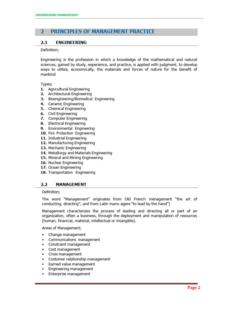 2 Principles of Management Practice | PDF | Engineering | System