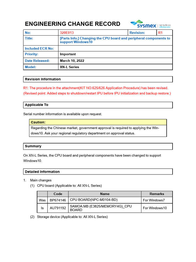 Engineering Change Record | PDF | Usb | Usb Flash Drive