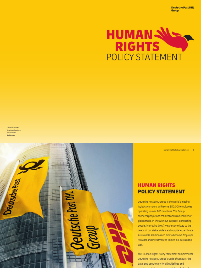 DHL Human Rights Policy Statement | PDF | Employment | Labour Economics