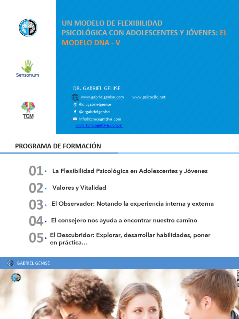 Modelo DNA-V: Flexibilidad Psicológica en Jóvenes | PDF | Las emociones | Aprendizaje