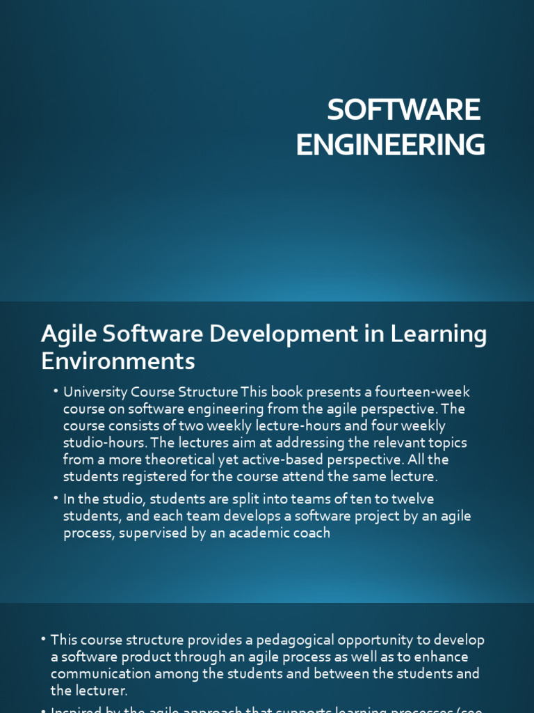 Se 3 | PDF | Agile Software Development | Learning