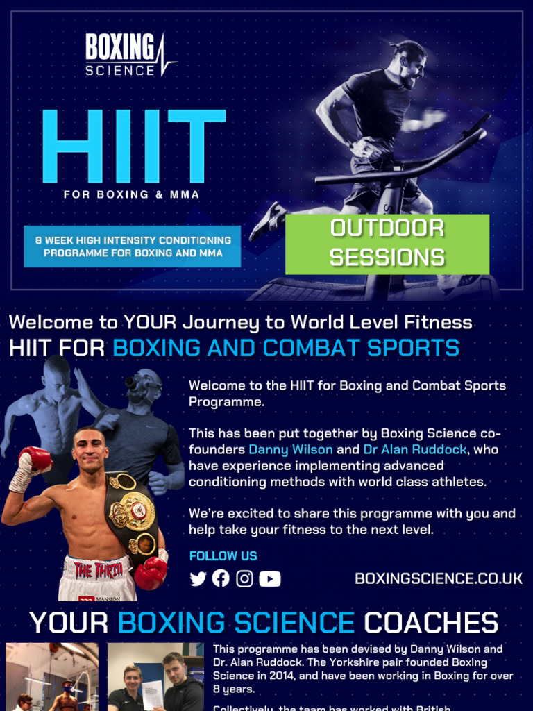 Boxing Science HIIT Beginner Programme OUTDOORS | PDF | High Intensity ...