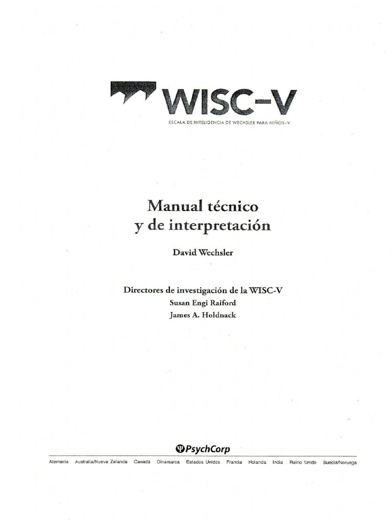 WISC-V Technical Manual PDF | PDF | Computers | Technology & Engineering
