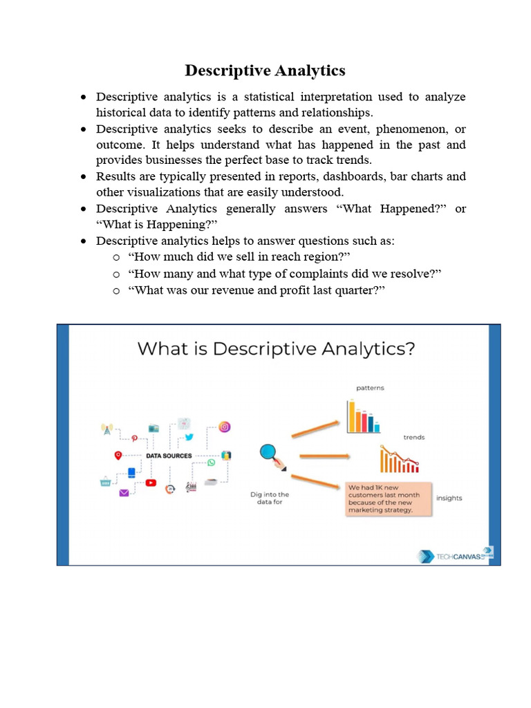 Unit-2 Descriptive Analytics | PDF | Analytics | Data