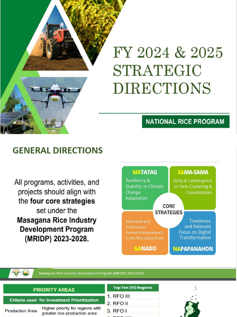 Hybrid Rice Farm Clusters Strategy 2024-2025 | PDF | Food Industry ...