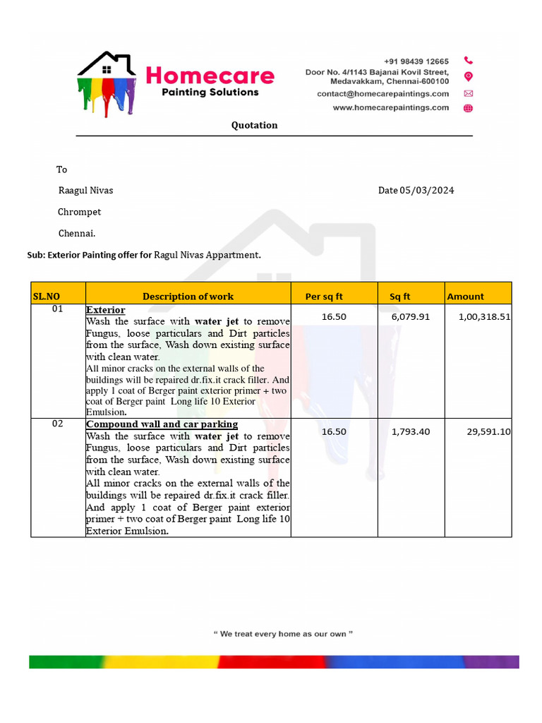 Quotation | PDF | Paint | Industrial Processes