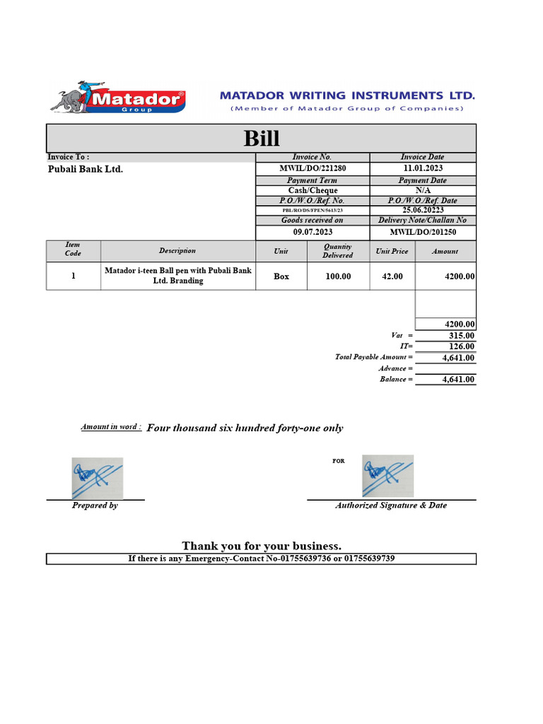 Invoice Sample | PDF | Invoice | Payments