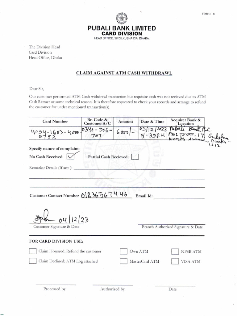Atm Dispute Application | PDF | Science & Mathematics | Technology ...