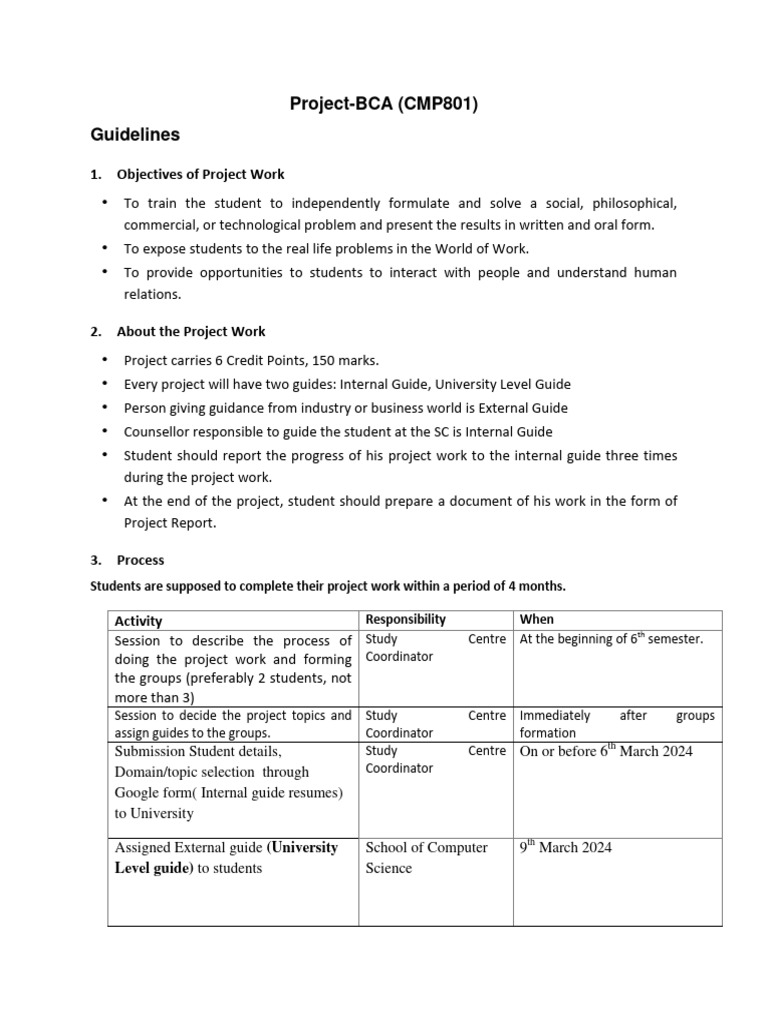 Final Project - Guidlines - For - BCA | PDF | Network Socket | Software