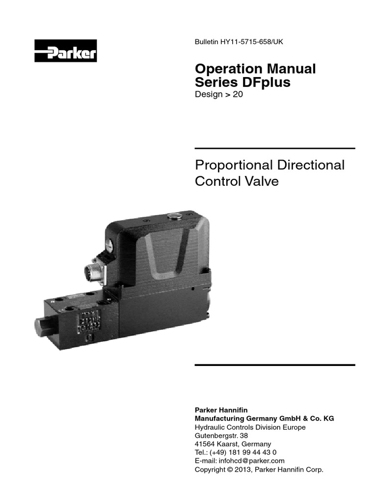 D1FP Proportional Valve Parker | PDF | Electrical Connector | Valve